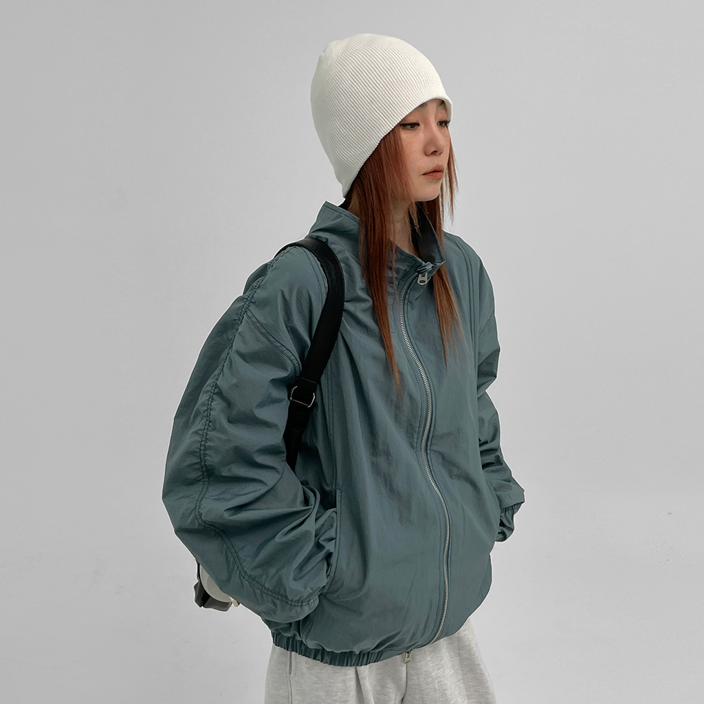 (UNISEX) ワトロンメッシュシャーリングウィンドブレーカー | ファッション通販サイト NUGU