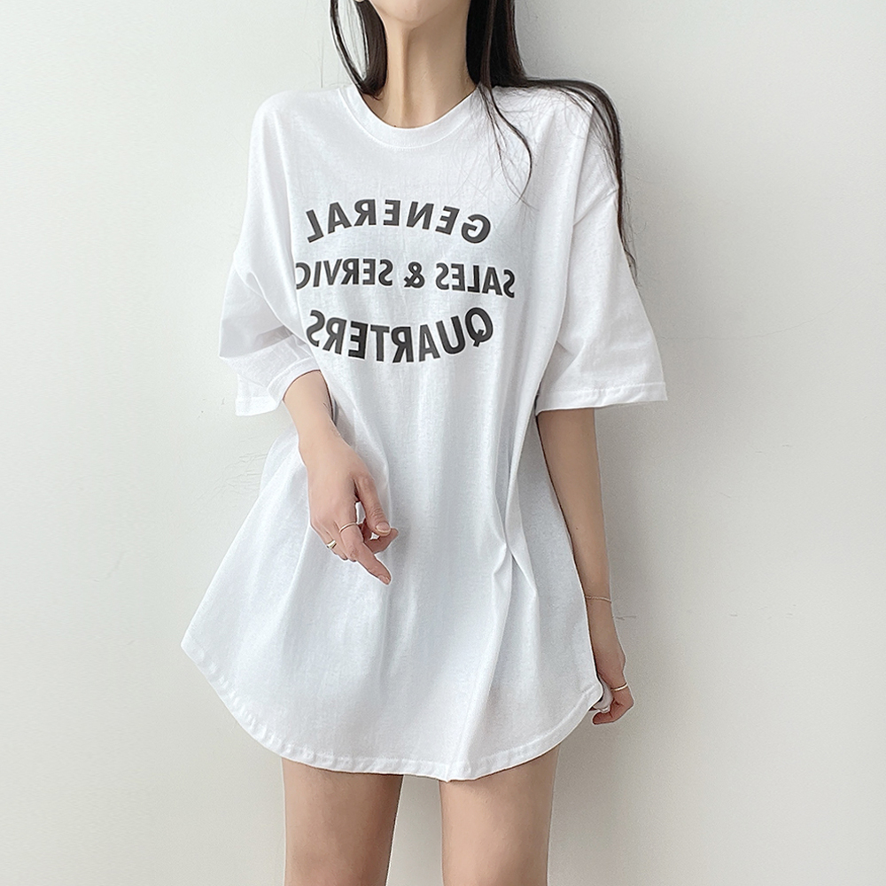 [unisex]レタリングオーバーサイズ半袖Tシャツ | ファッション通販サイト NUGU