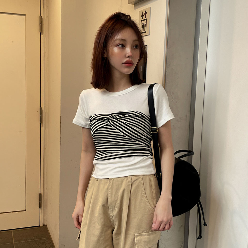 ベーシッククロップドTシャツ(4color) | ファッション通販サイト NUGU