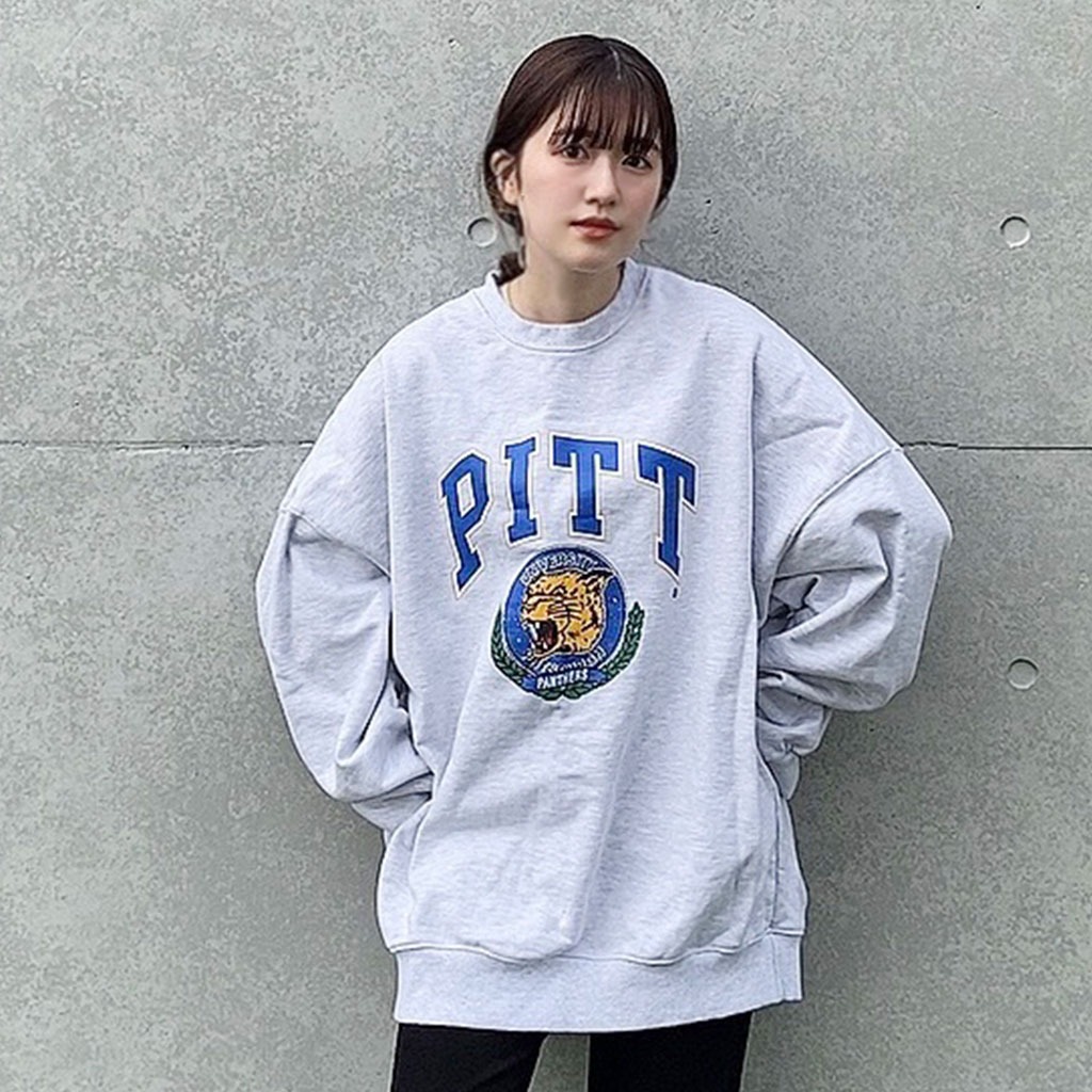 pitt printing casual mtm|ファッション通販サイトNUGU