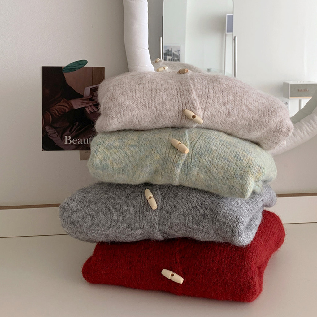 ダッフルボタンフードニットカーディガン | ファッション通販サイト NUGU