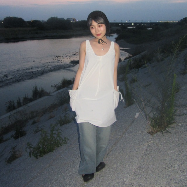 シャーリングレイヤードキャミソールワンピース|ファッション通販サイトNUGU