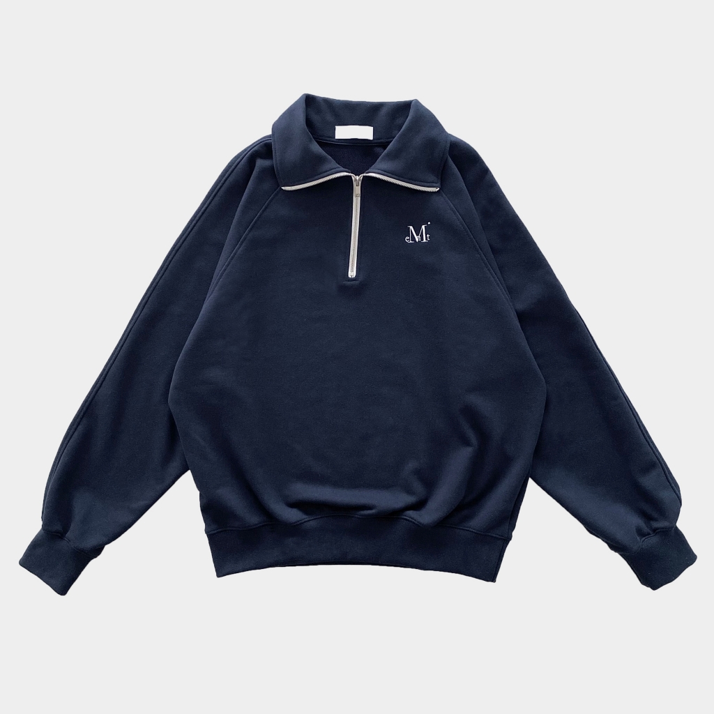 MUCENT SIGNATURE HALF ZIP-UP NECK MTM DEEP NAVY (MAN)|ファッション通販サイトNUGU