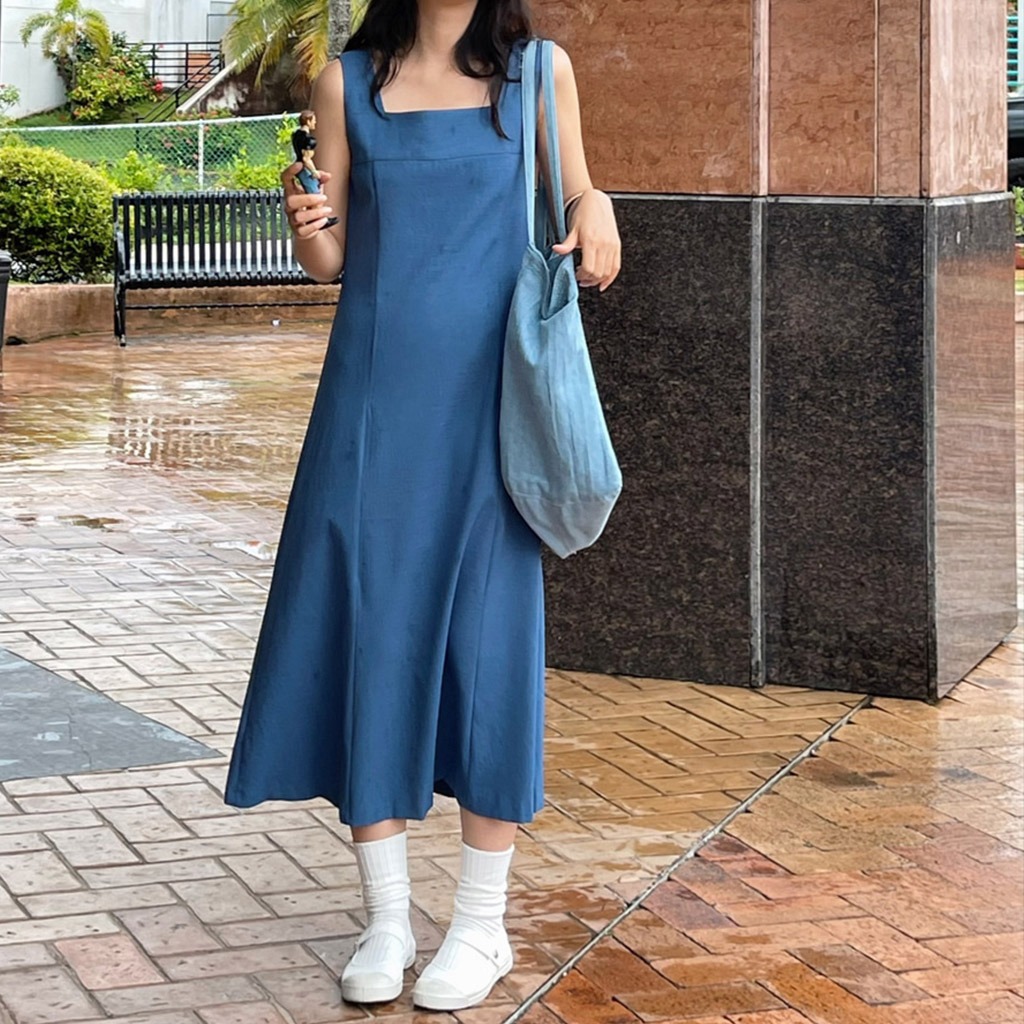 spare maxi long dress ops 2color | ファッション通販サイト NUGU