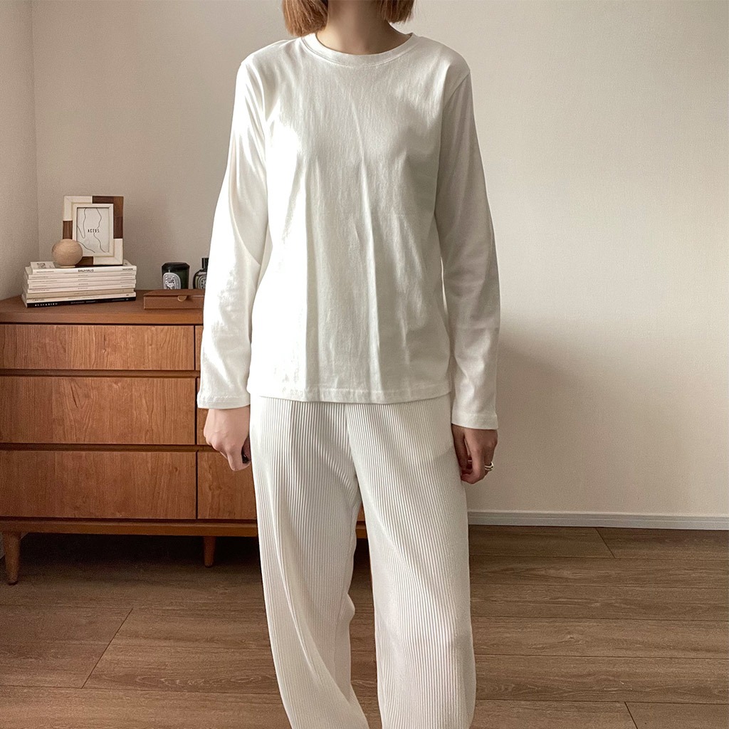 flat you basic round t | NUGU