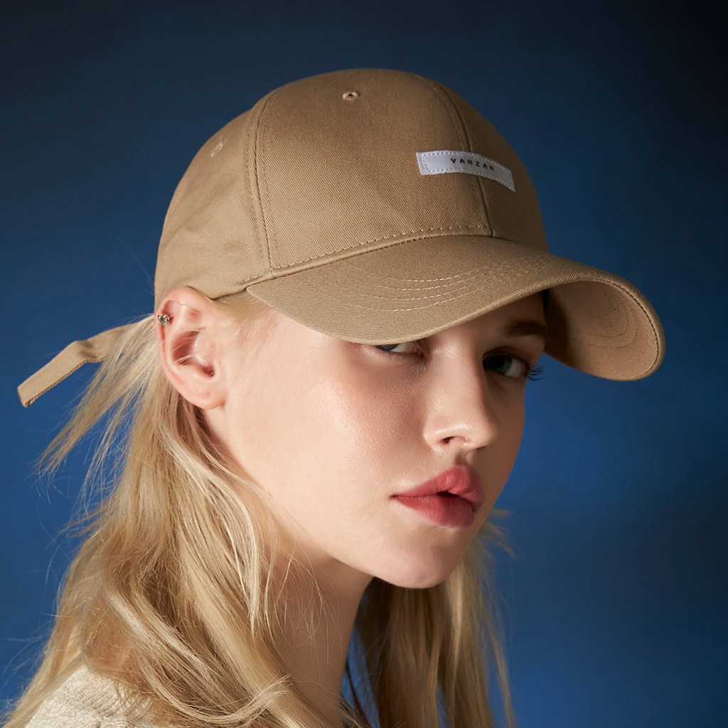 [VARZAR] Solid label over fit ball cap beige | ファッション通販サイト NUGU