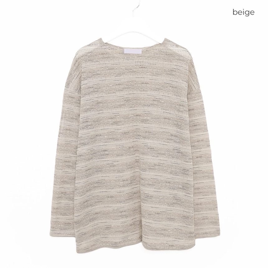 (Unisex)ボーダーリネンロングTシャツ | ファッション通販サイト NUGU