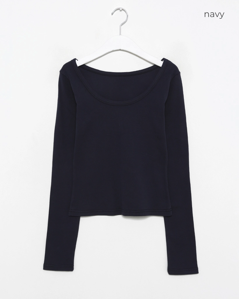 2WAYネックスリムロングTシャツ | ファッション通販サイト NUGU