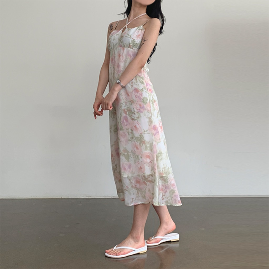 delhi flower sleeveless string dress ops | ファッション通販サイト NUGU