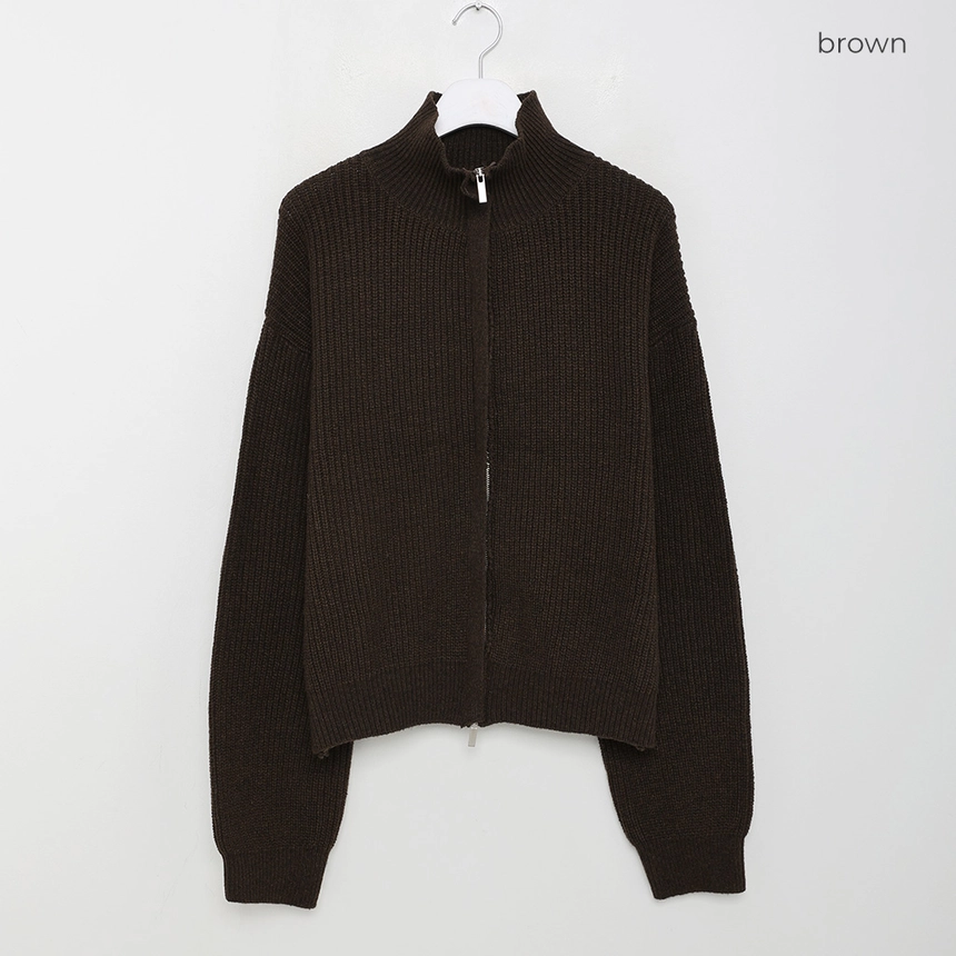 (unisex) フライフロントニットジップアップ | ファッション通販サイト NUGU