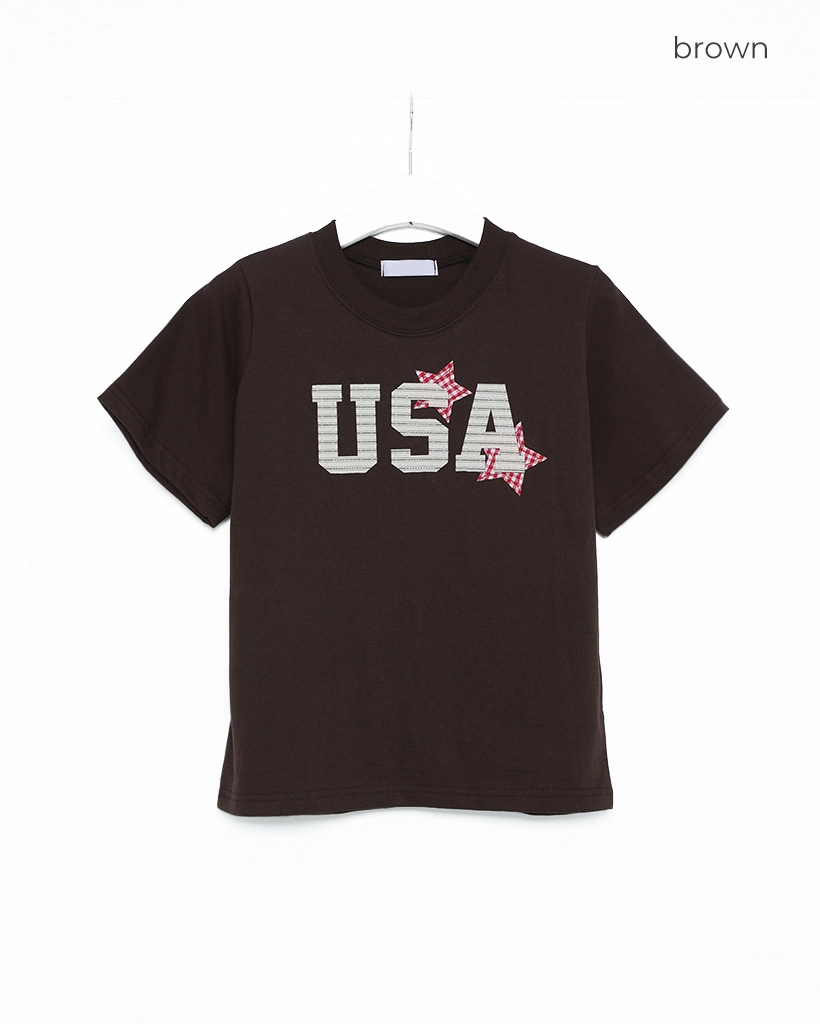 USAレタリングプリントTシャツ | ファッション通販サイト NUGU