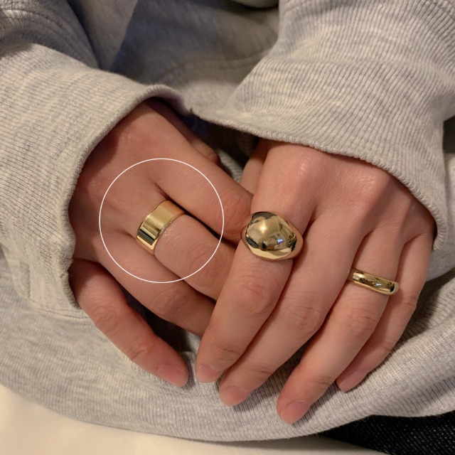 thick shining ring | NUGU