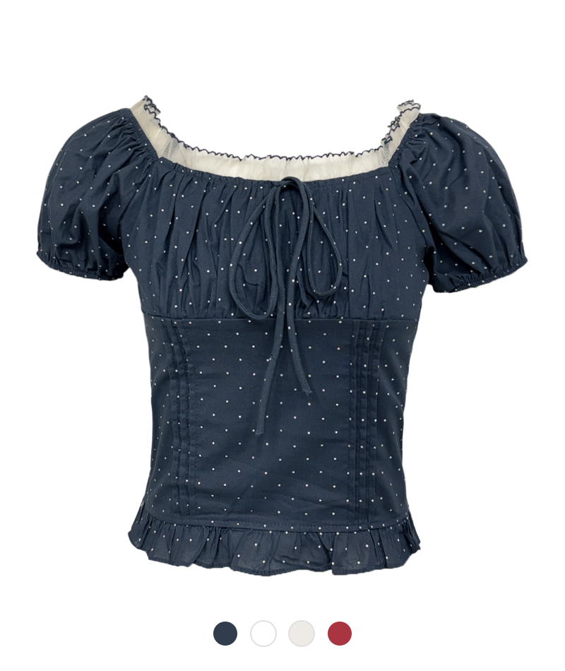 French Dot Mood Blouse | ファッション通販サイト NUGU