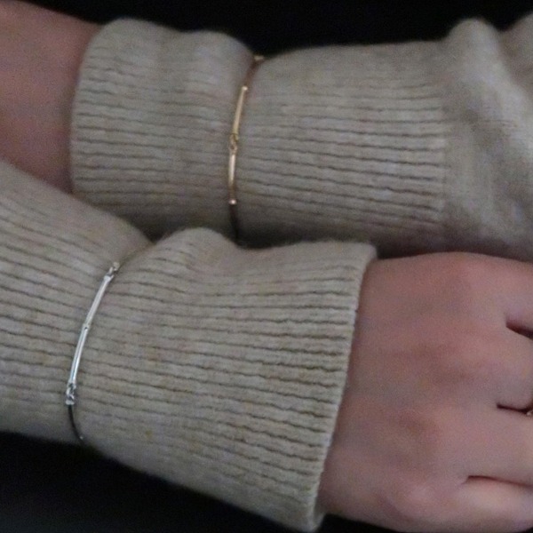 GOLD BAMBOO CHAIN BRACELET | NUGU