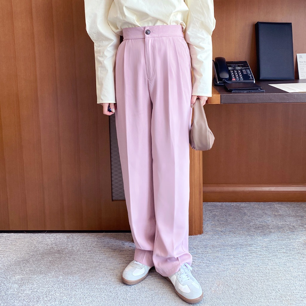 keely two tuck slacks | ファッション通販サイト NUGU