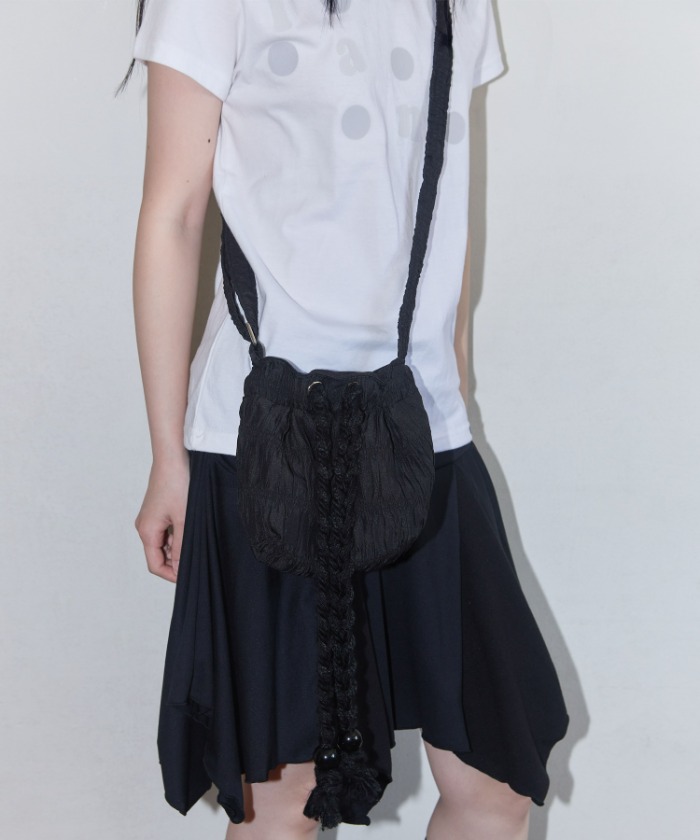 ROPE STRING MINI CROSS BAG (BLACK) F25QE999 | ファッション通販サイト NUGU