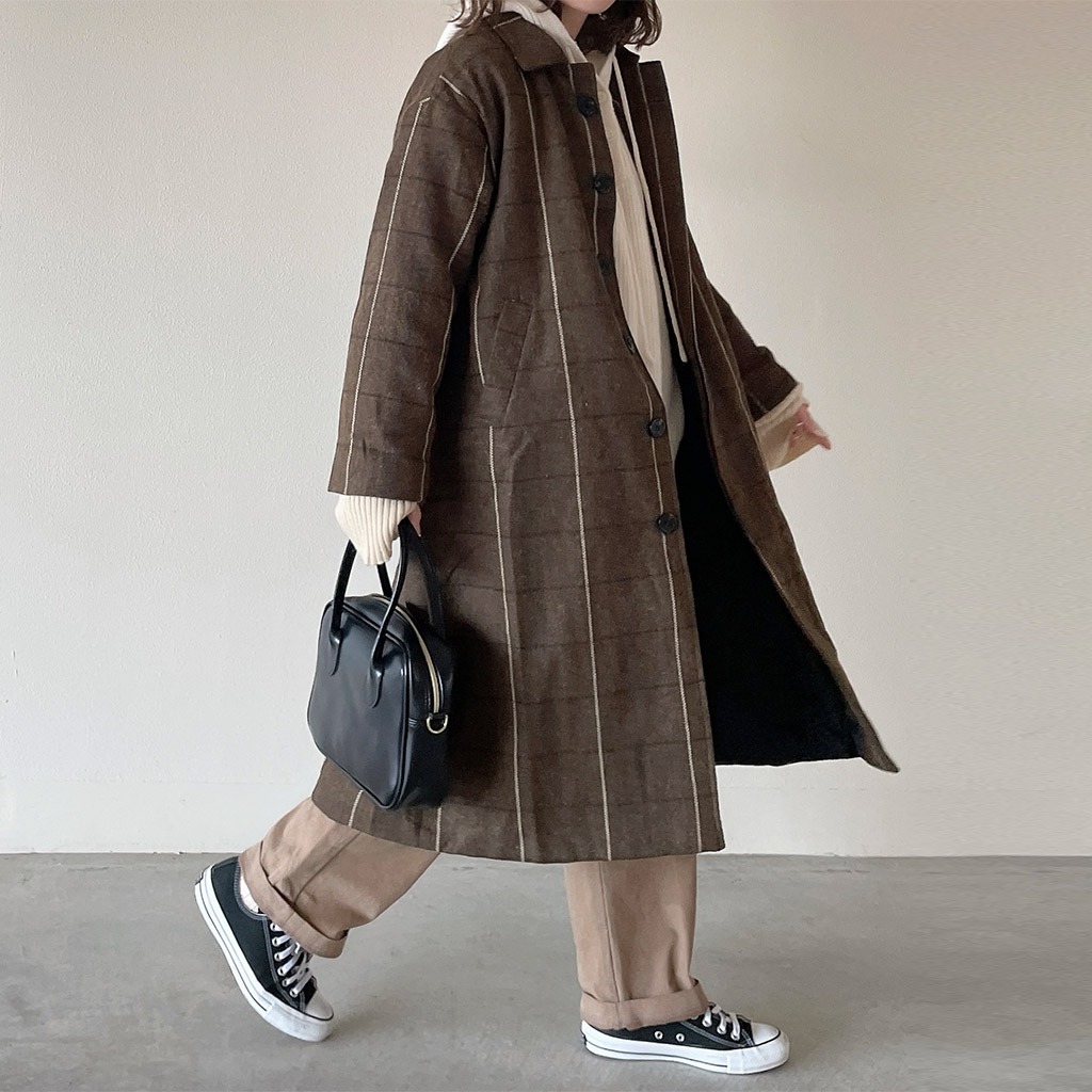 randy check wool coat | ファッション通販サイト NUGU