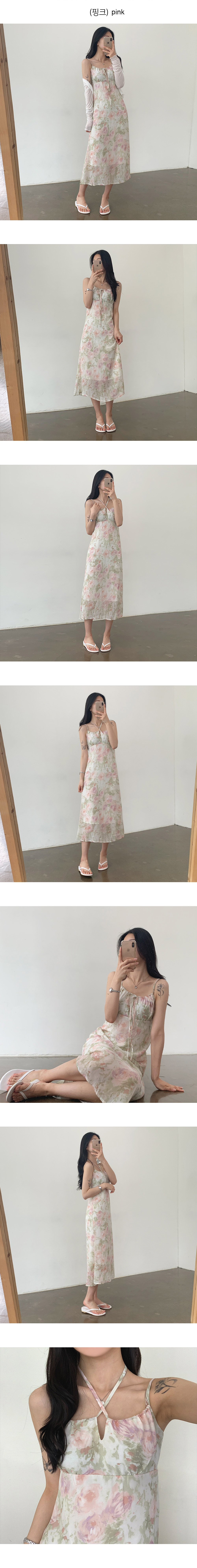 delhi flower sleeveless string dress ops | ファッション通販サイト NUGU