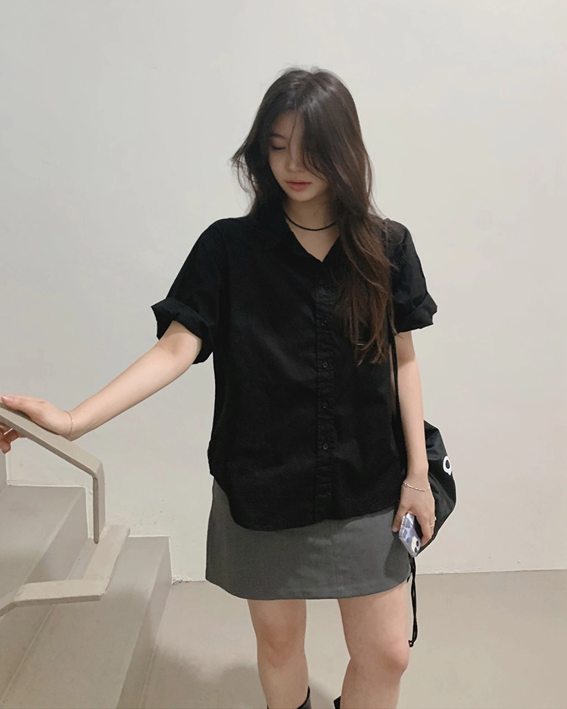 #SLOWMADE. (7color)ダブルステッチウォッシュシャツ | ファッション通販サイト NUGU