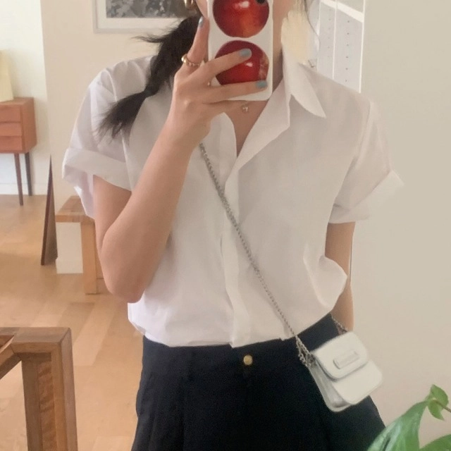 Summerパステルゆるフィット半袖シャツ (7color) | ファッション通販サイト NUGU