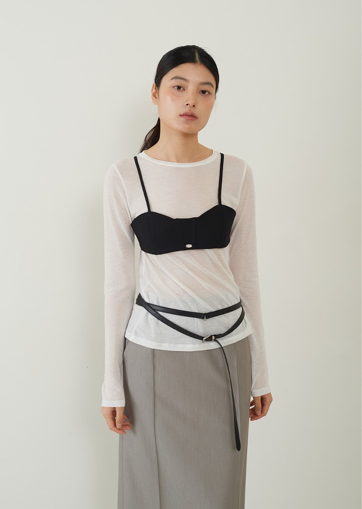 Layered Bralette Black | ファッション通販サイト NUGU