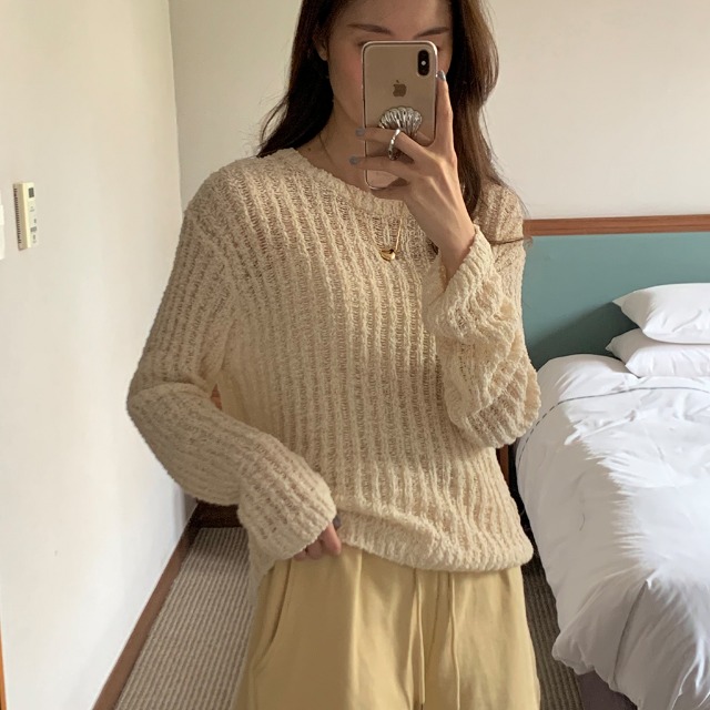 Eleven Scotch Uネックニット 3color | ファッション通販サイト NUGU