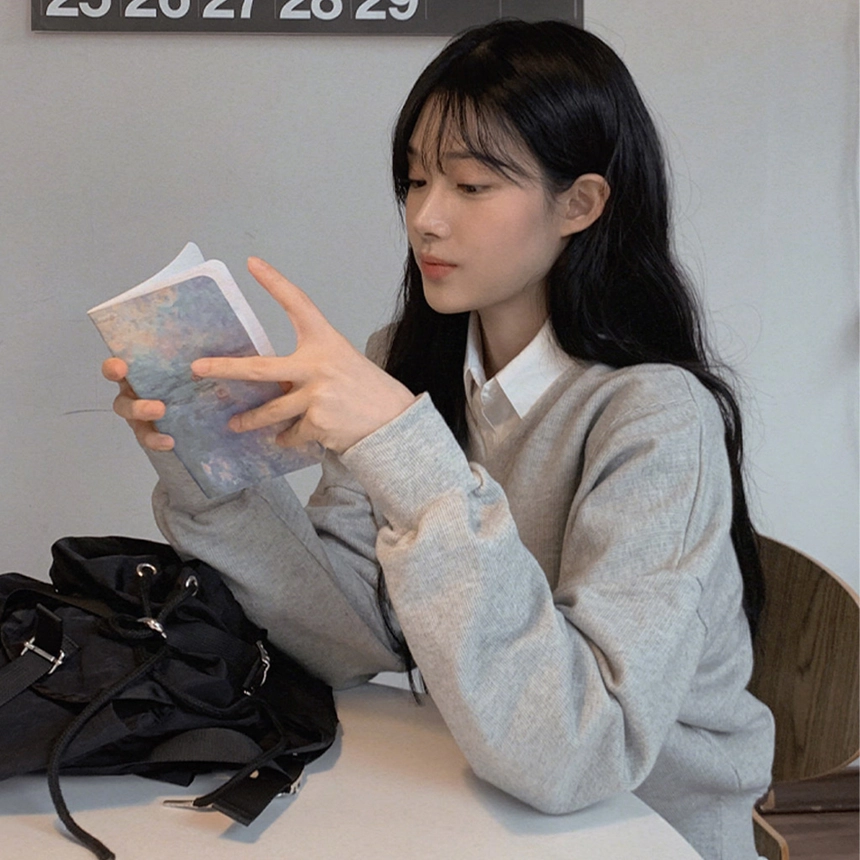 #SLOWMADE. (6color) スリムスリット柄Vスウェット | ファッション通販サイト NUGU