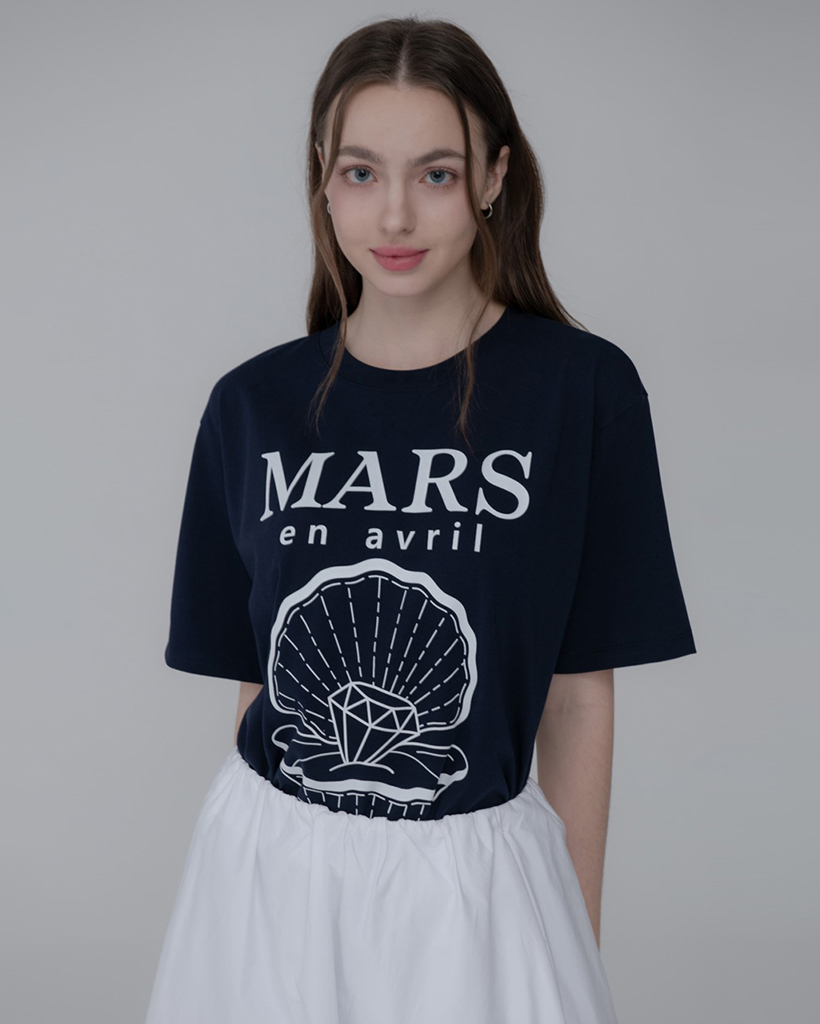 SEASHELL DIA TSHIRT_NAVY WHITE | ファッション通販サイト NUGU
