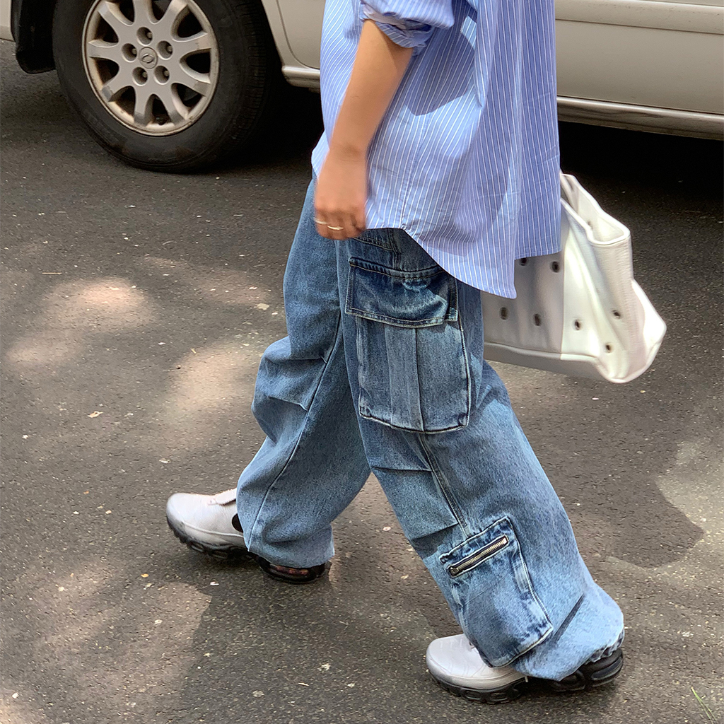 pocket cargo denim (2color) | ファッション通販サイト NUGU