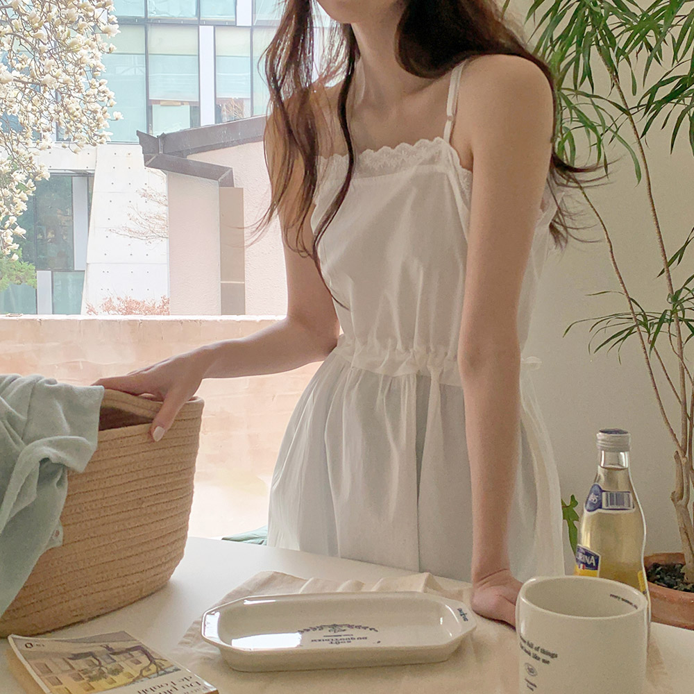 レースストリングノースリーブブラウス | ファッション通販サイト NUGU