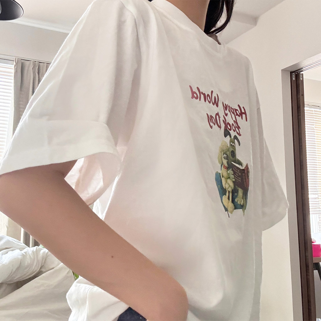 happy dogプリントロゴTシャツ | ファッション通販サイト NUGU