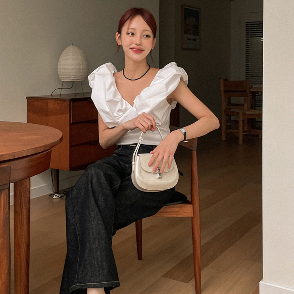 [2color]パフポイントブラウス | ファッション通販サイト NUGU