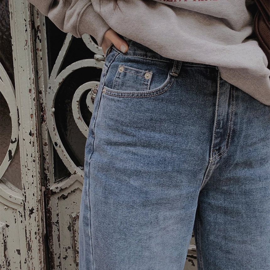 #SLOWMADE. (basic/long/5万枚突破)ワイドデニムパンツ-4size_秋服 | ファッション通販サイト NUGU