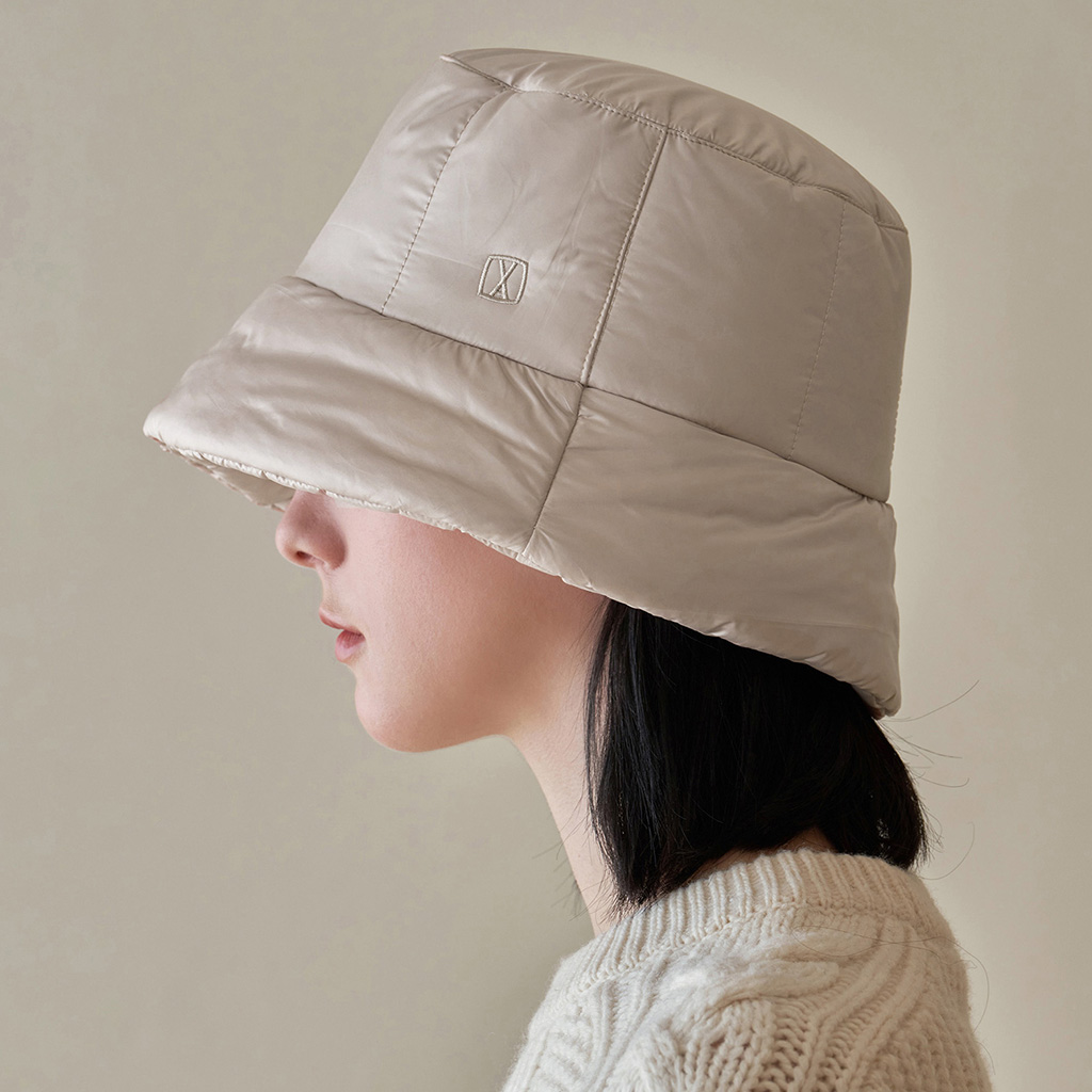 VA Square Padding Bucket Hat Beige | ファッション通販サイト NUGU