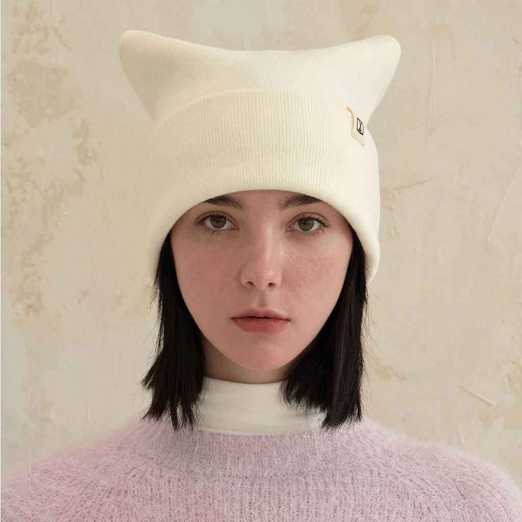 VA Label Square Beanie White | ファッション通販サイト NUGU