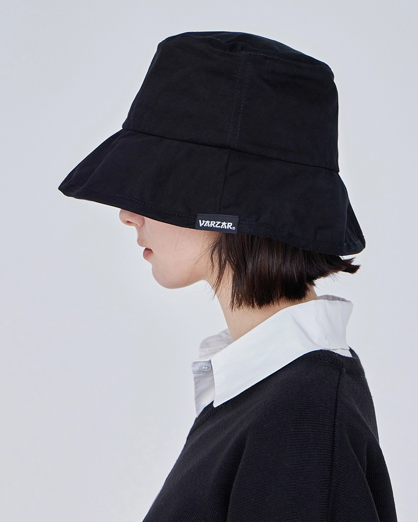 [VARZAR] Wide brim washing bucket hat black | ファッション通販サイト NUGU