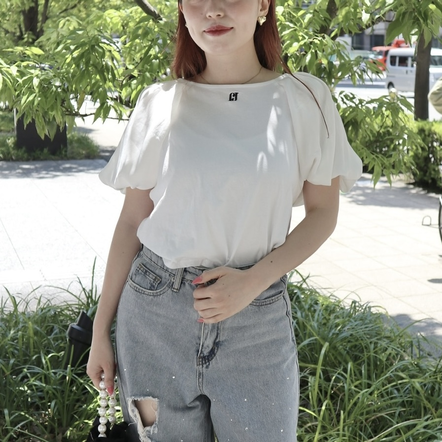 スリーブミックスロゴティ | ファッション通販サイト NUGU