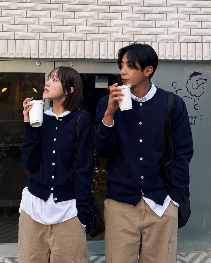 (UNISEX)(10color)ラウンドカーディガン | ファッション通販サイト NUGU