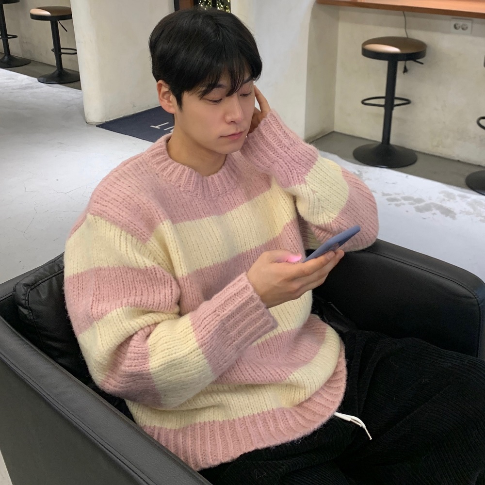 Candy stripe knit (4color) | ファッション通販サイト NUGU