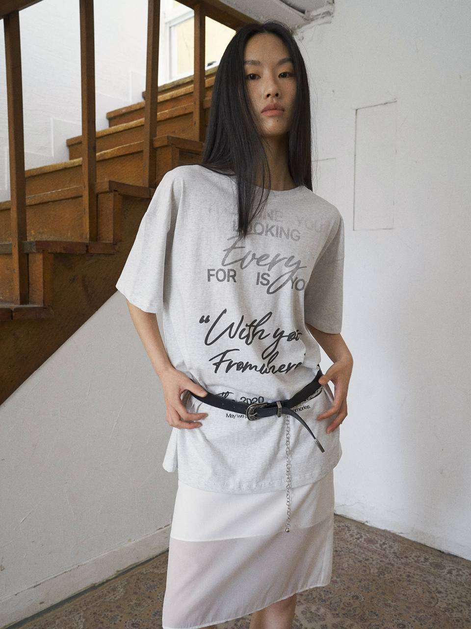 Faded T-Shirt W/Melange | ファッション通販サイト NUGU