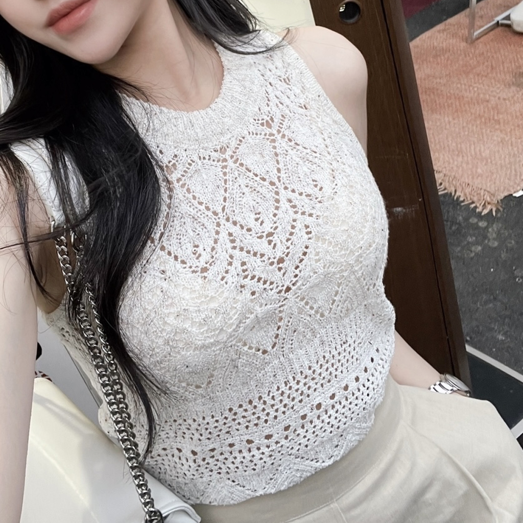 パンチングノースリーブ2color | ファッション通販サイト NUGU