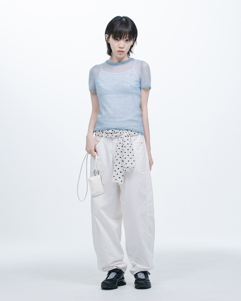 DOT CROSS CARD WALLET, IVORY | ファッション通販サイト NUGU