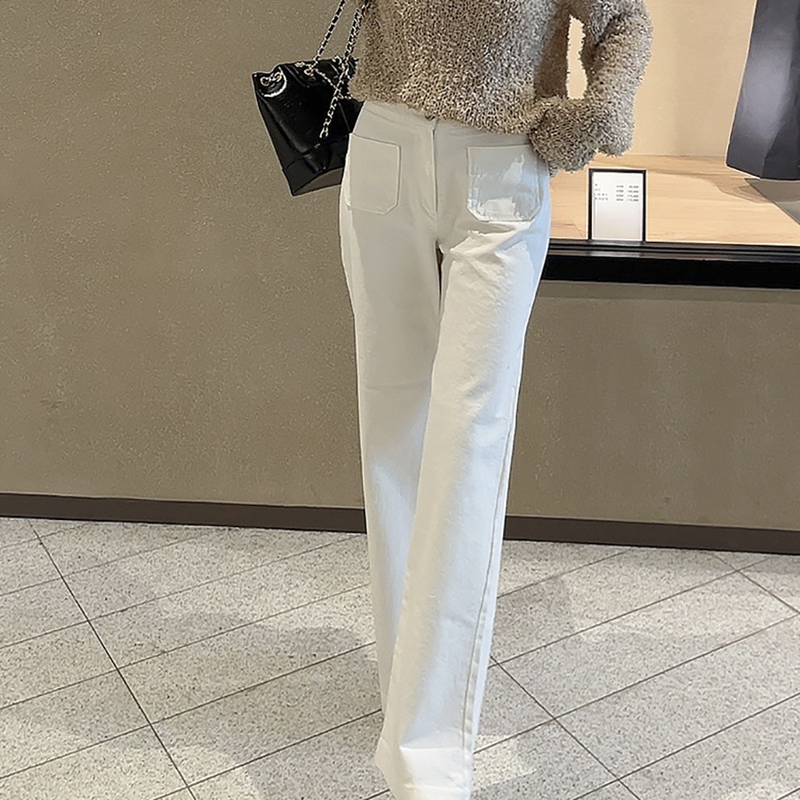 ポケットストレートスパンパンツ(3color) | ファッション通販サイト NUGU