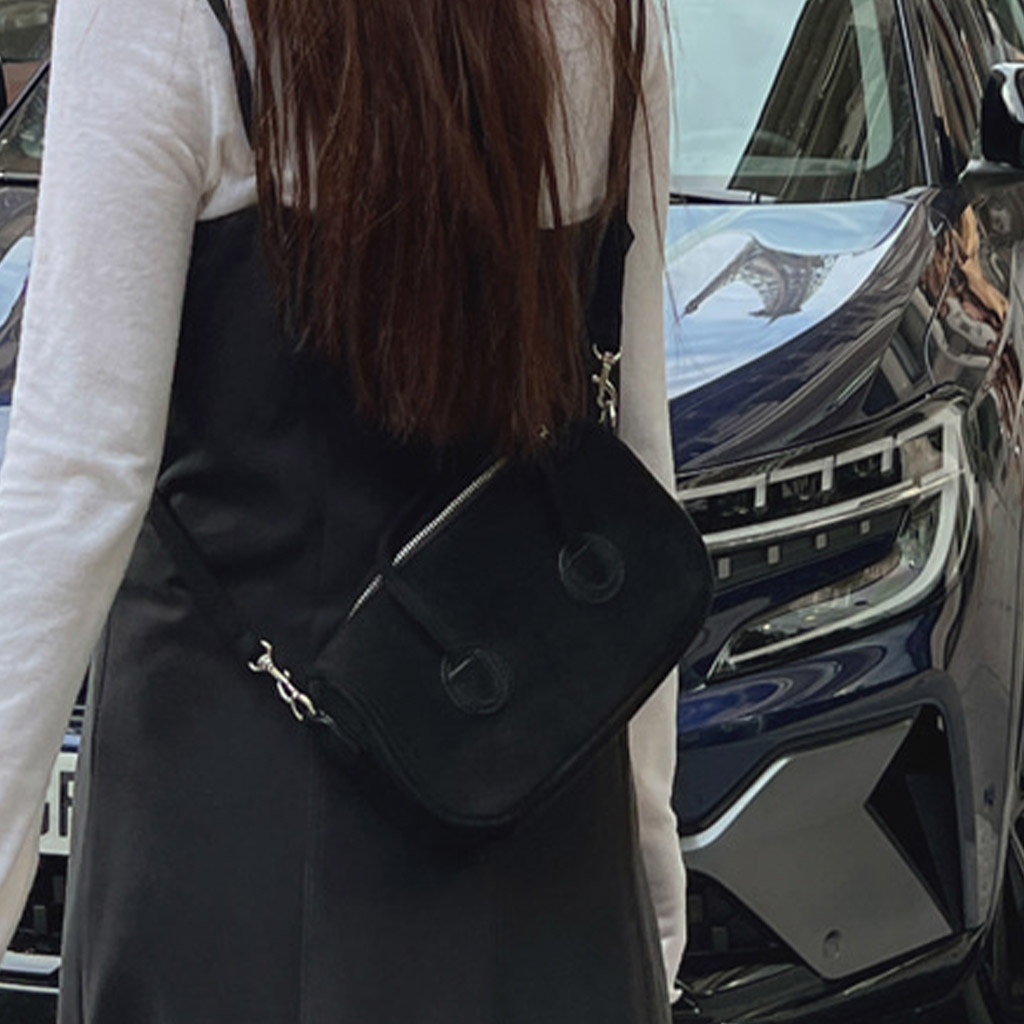 スエードクロスボディバッグ(2color) | NUGU