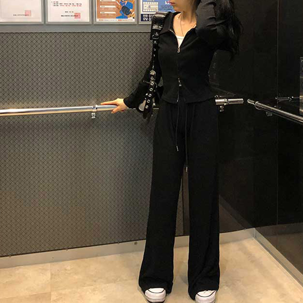 [セットアップ]カラー2WAYニット＆ウエストゴムパンツ | ファッション通販サイト NUGU