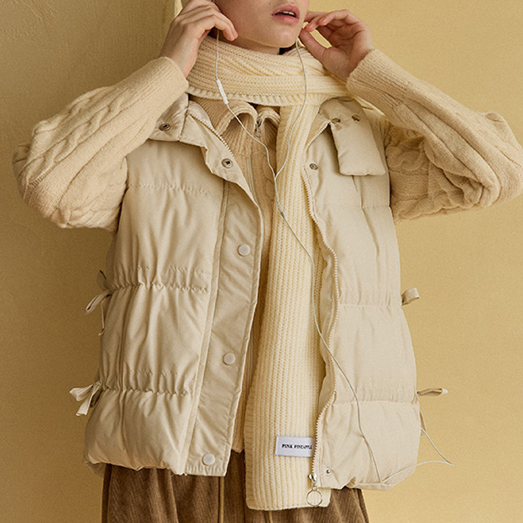 BASIC RIB MUFFLER_IVORY | ファッション通販サイト NUGU