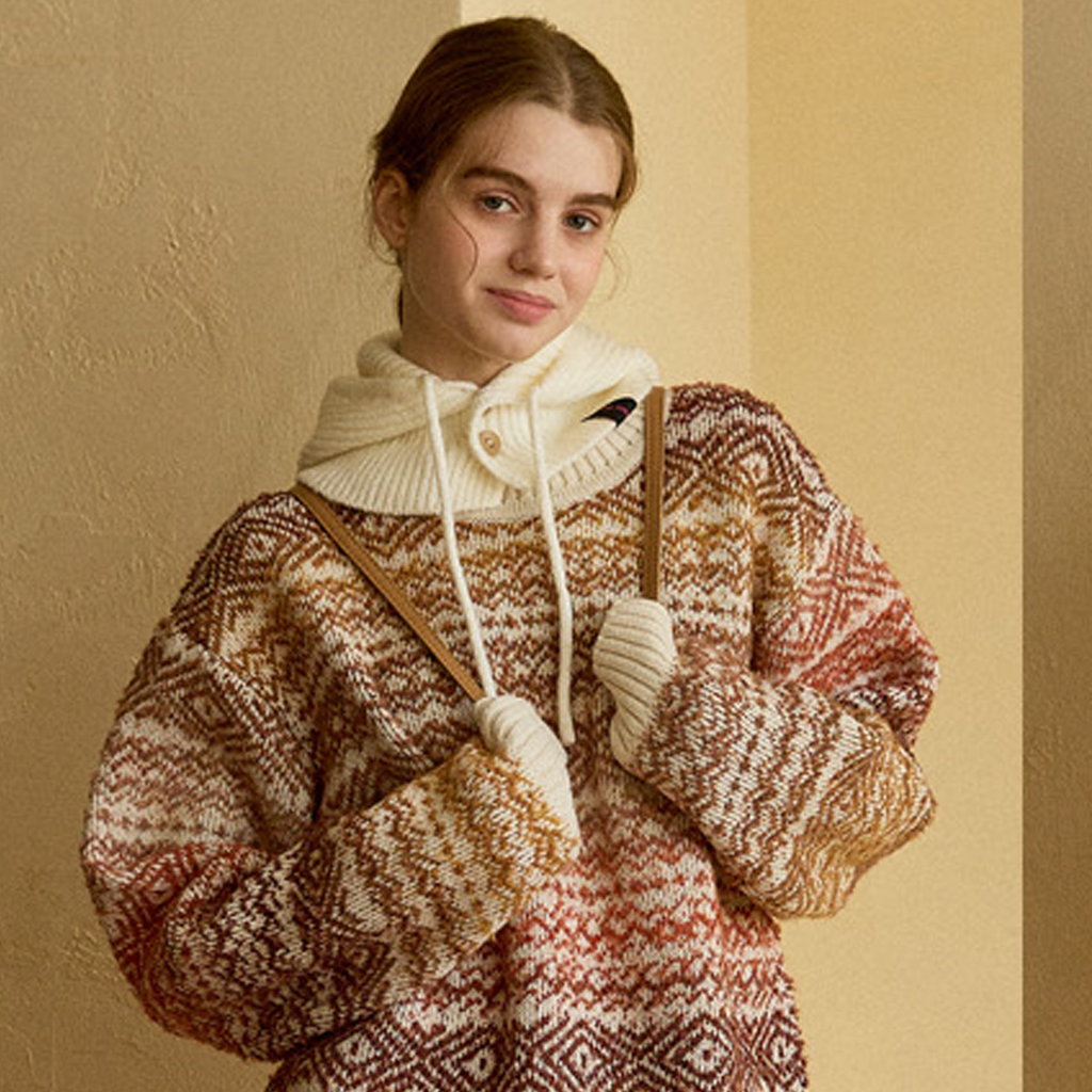 STRING KNIT BALACLAVA_IVORY | ファッション通販サイト NUGU