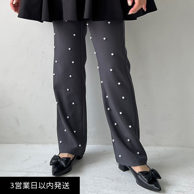 【SALE】pearl straight slacks | ファッション通販サイト NUGU