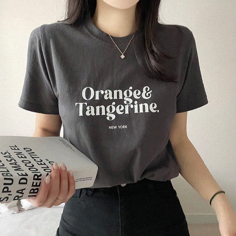 レタリングコットン半袖Tシャツ3color | ファッション通販サイト NUGU