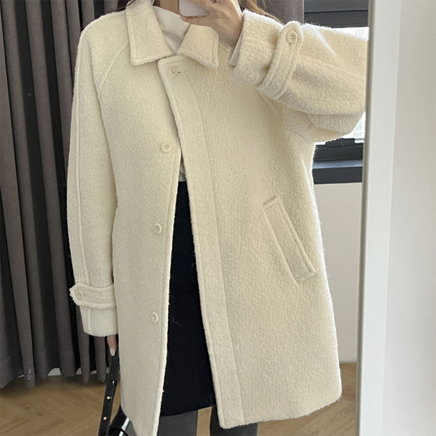 ブークレカラーハーフコート(2color) | ファッション通販サイト NUGU